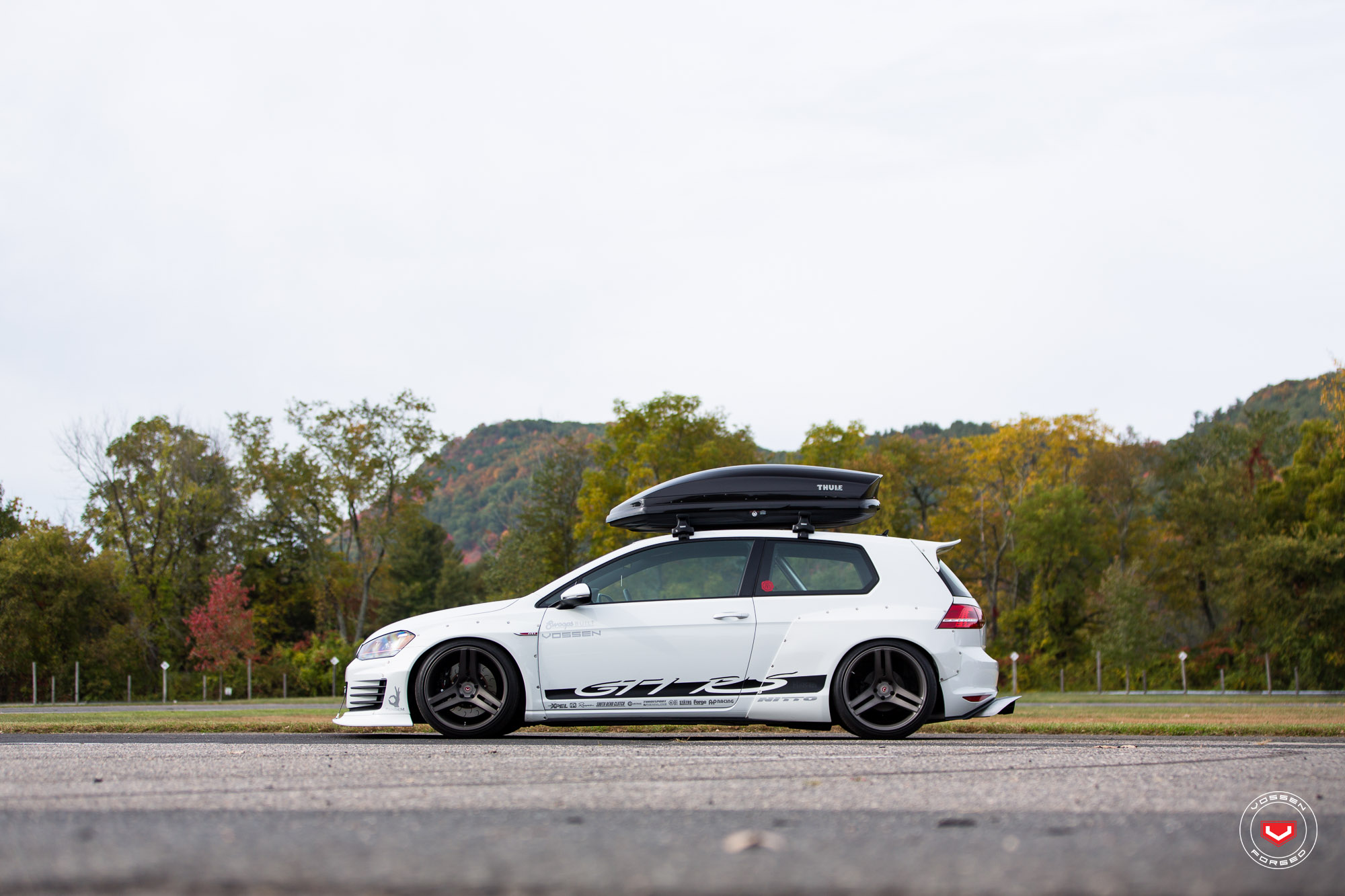 VW GTI RS in Performance VW Magazine - Behind-the-Scenes - Vossen Wheels