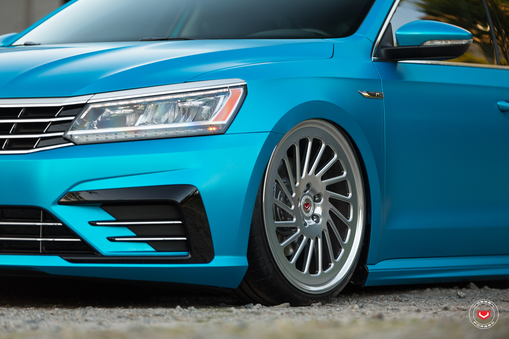 2016 VW Passat R-Line on Vossen Forged Wheels and Accuair - Vossen Wheels