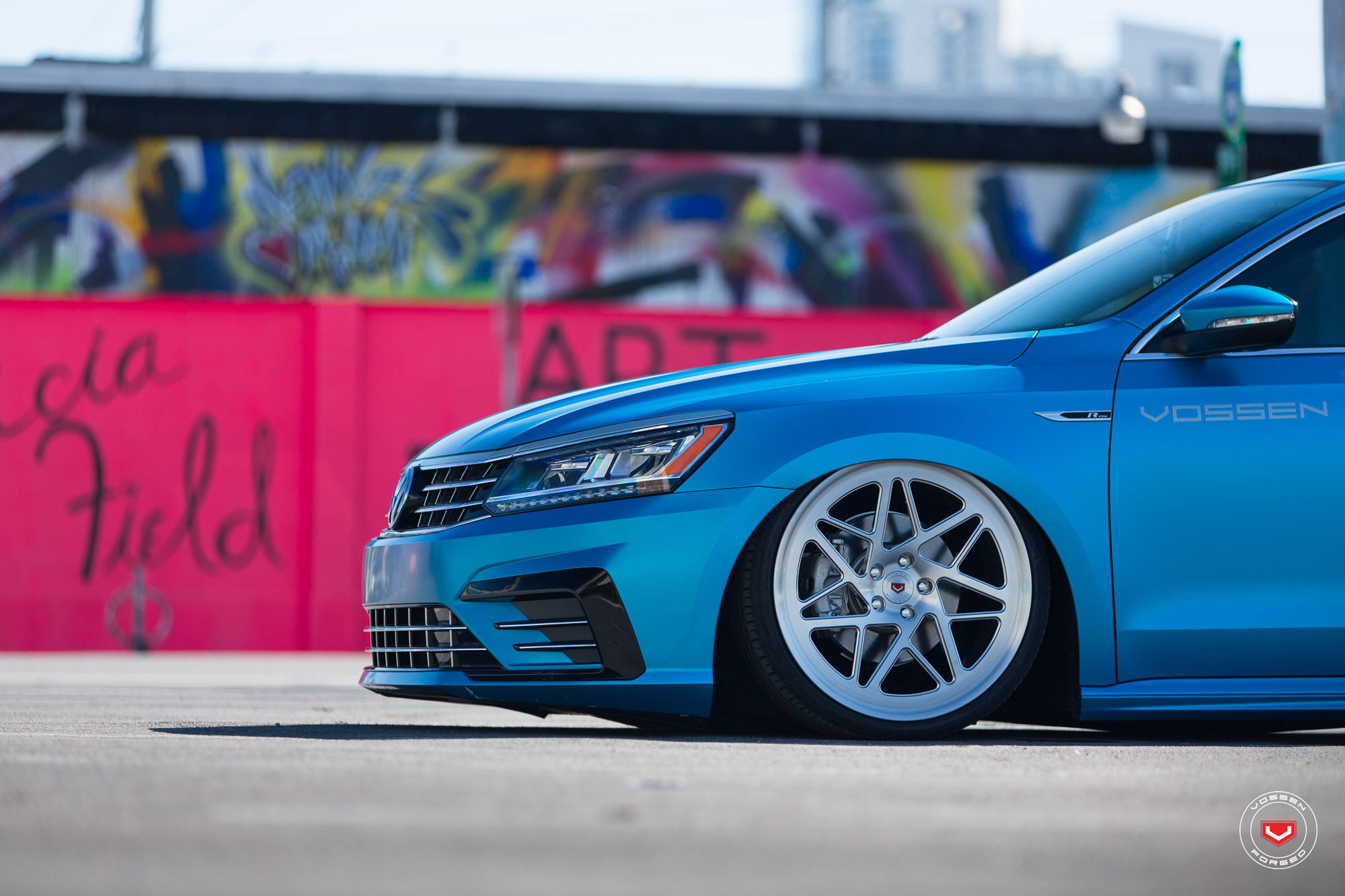 2016 VW Passat R-Line on Vossen Forged Wheels and Accuair - Vossen Wheels