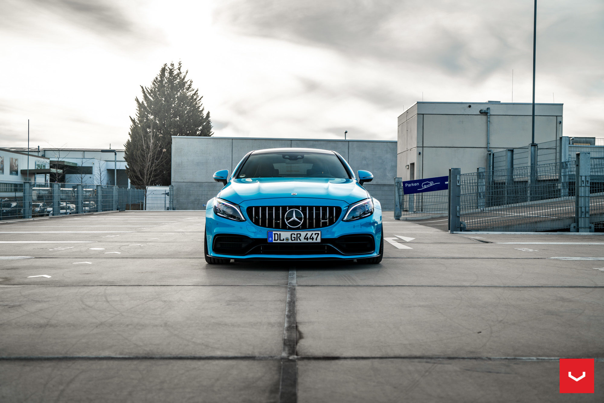MERCEDES C63S AMG - HYBRID FORGED SERIES: HF-2 - Vossen Wheels