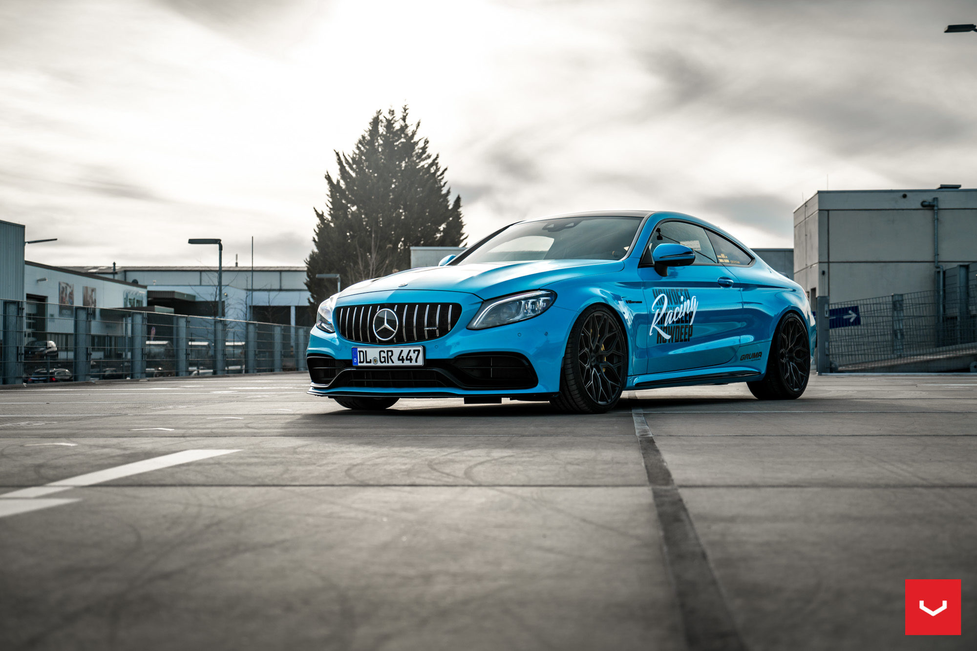 MERCEDES C63S AMG - HYBRID FORGED SERIES: HF-2 - Vossen Wheels