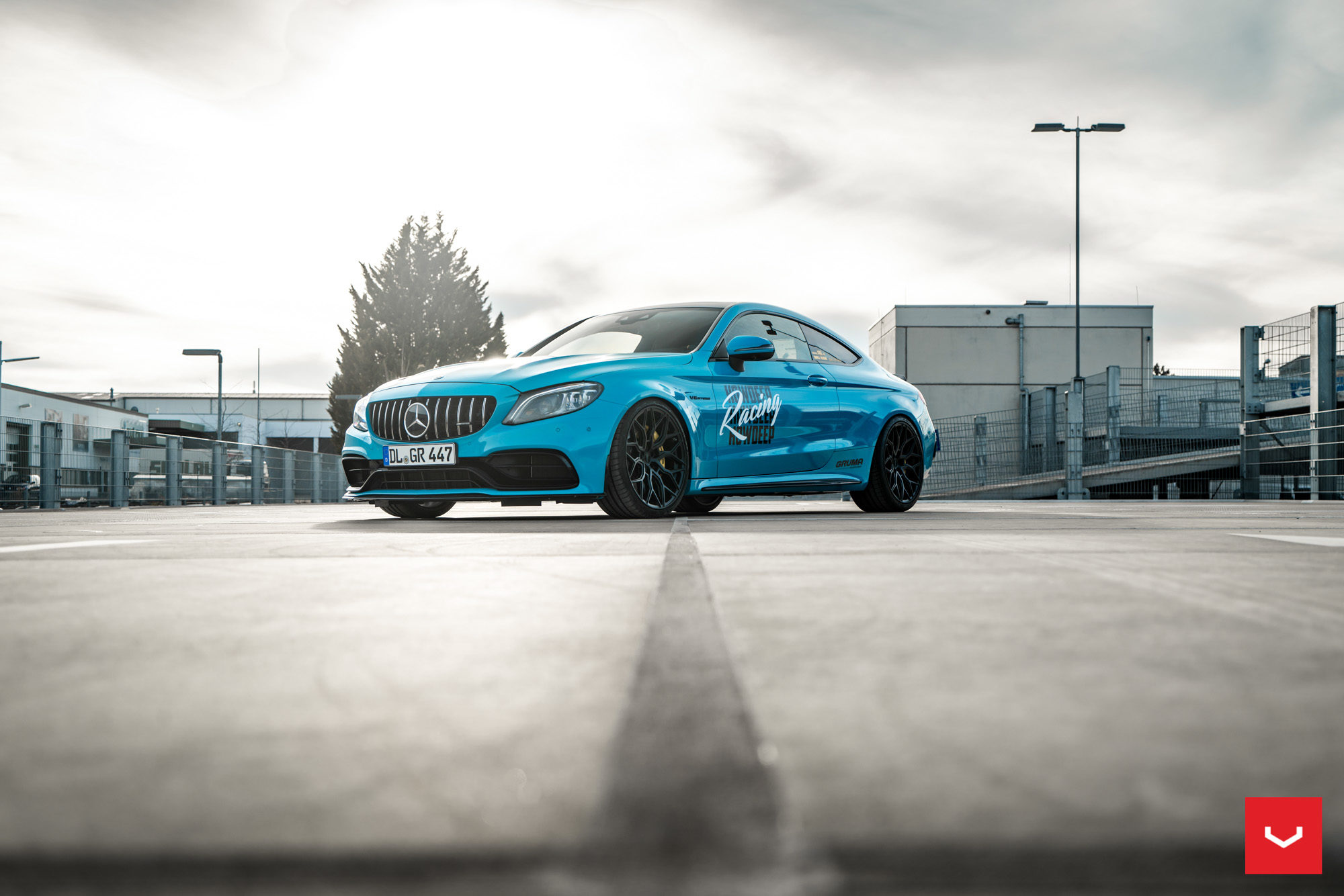 MERCEDES C63S AMG - HYBRID FORGED SERIES: HF-2 - Vossen Wheels