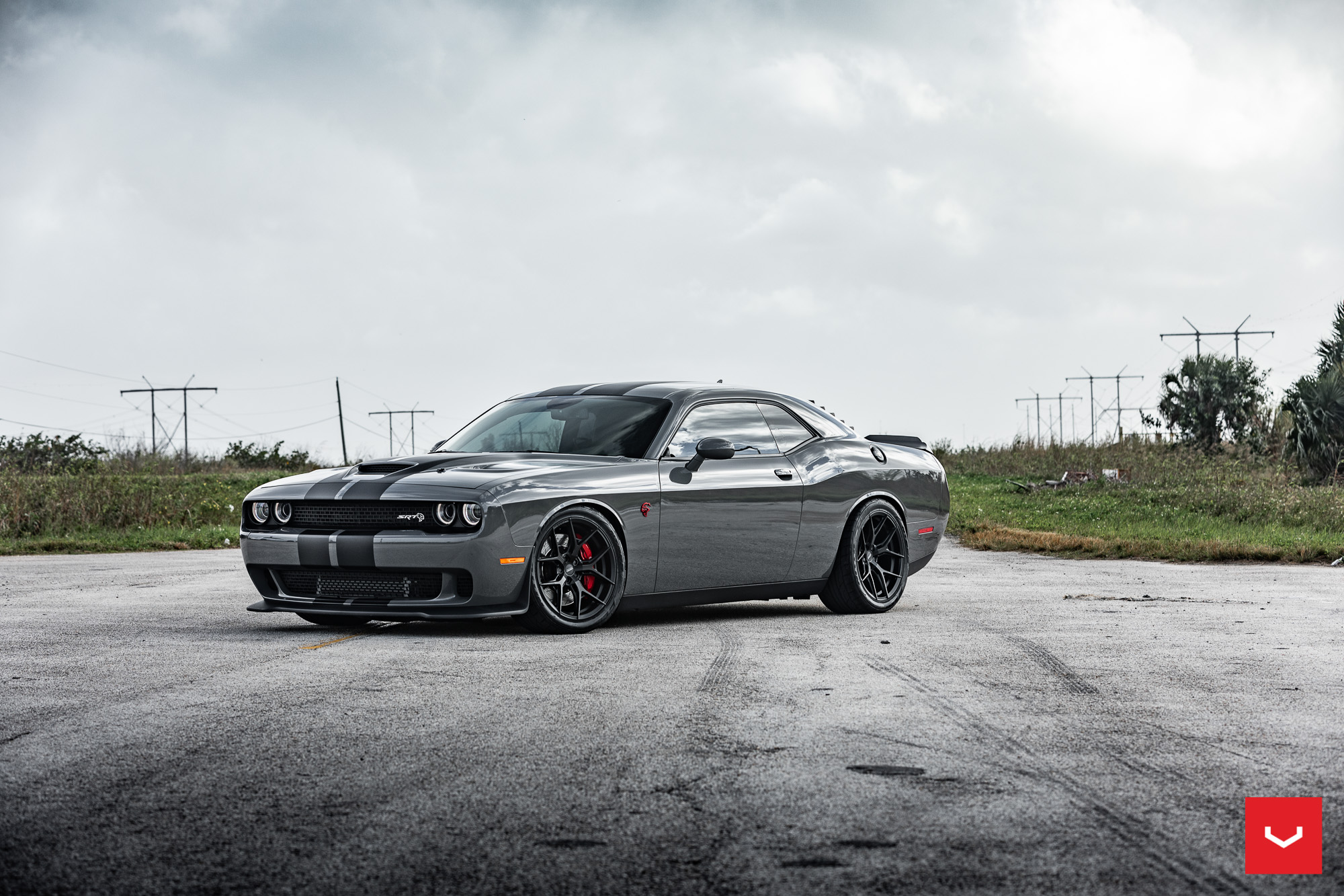 DODGE CHALLENGER HELLCAT - HYBRID FORGED SERIES: HF-5 - Vossen Wheels