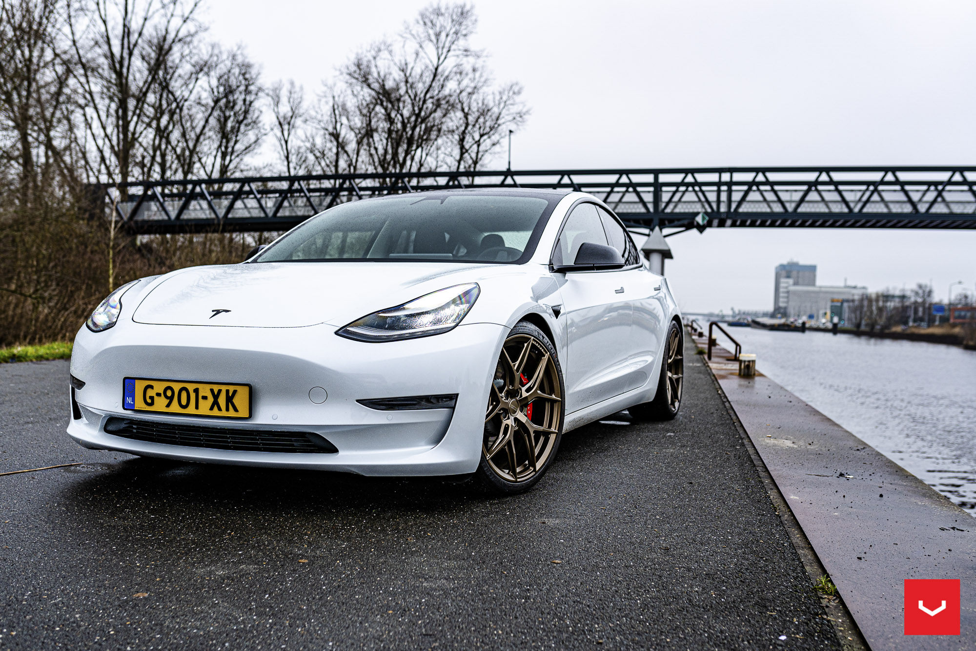 TESLA MODEL 3 - HYBRID FORGED SERIES: HF-5 - Vossen Wheels