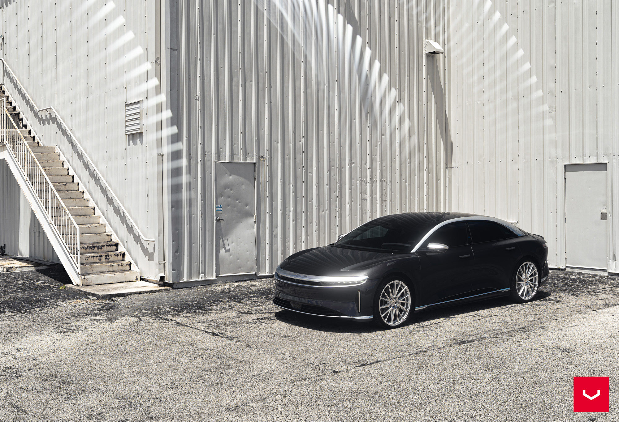 LUCID AIR GRAND TOURING - HYBRID FORGED SERIES: HF-4T - Vossen Wheels