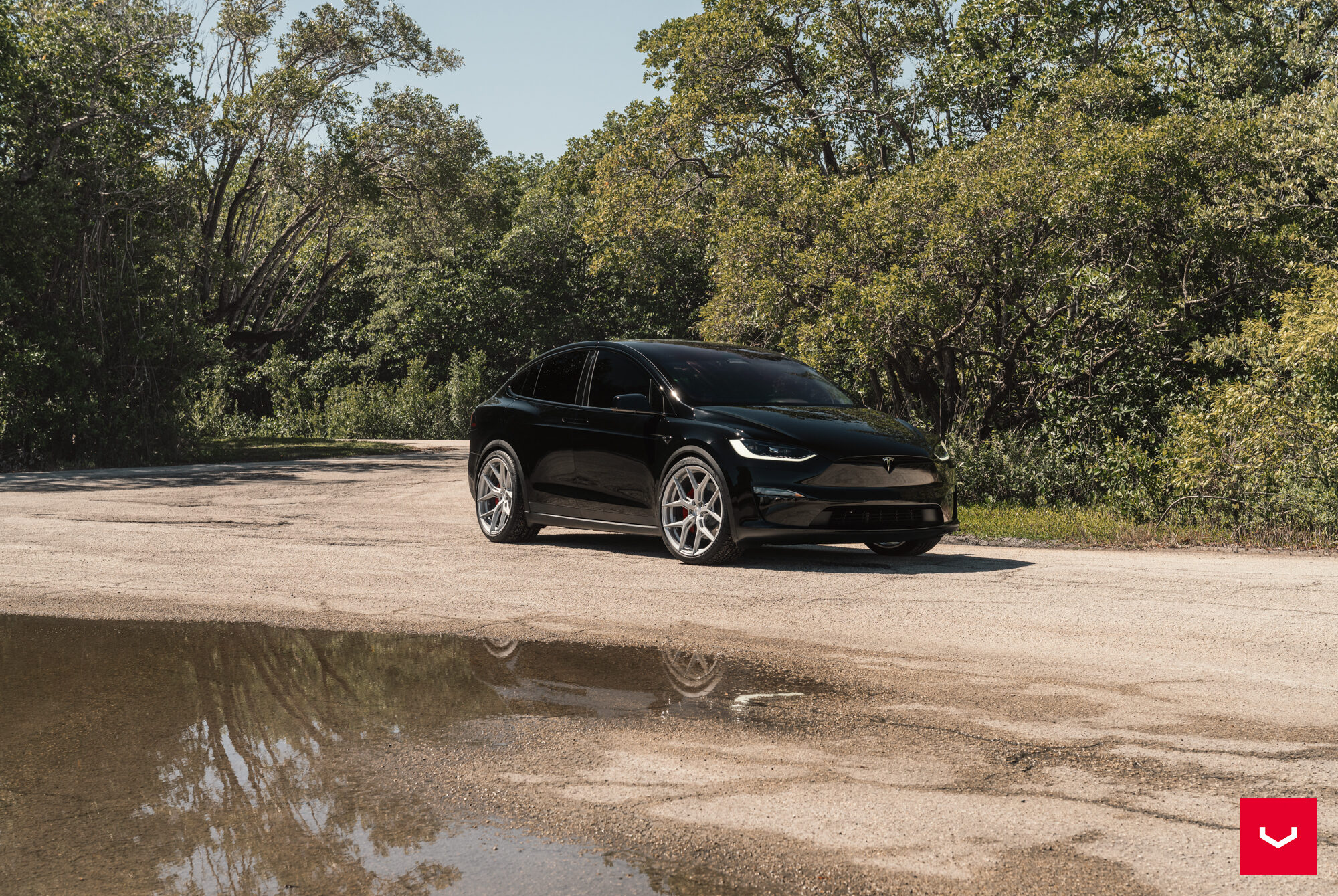 Tesla Model X - Hybrid Forged Series: HF-5 - Vossen Wheels